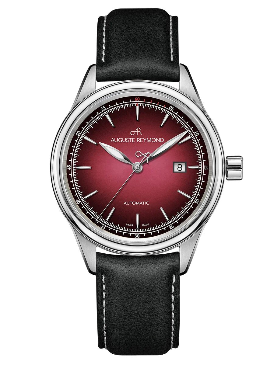 AUGUSTE REYMOND HERITAGE 1898 BURGUNDY LEATHER – WATCHH